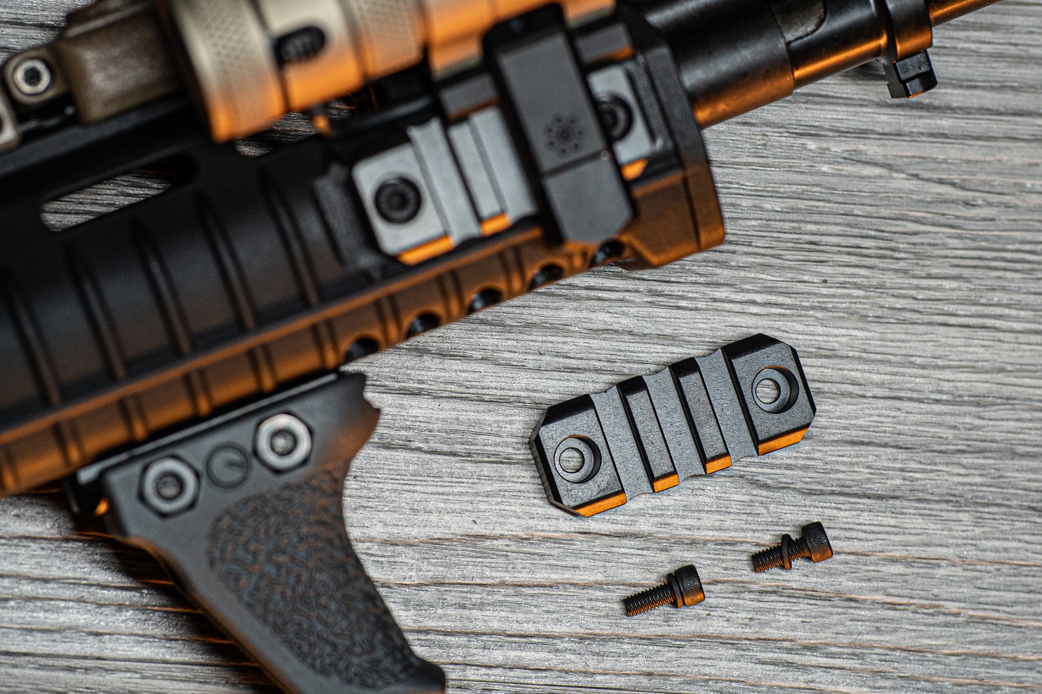 T191 GBB Hard Coat Anodizing 7075 Picatinny Rail Sections Set ...